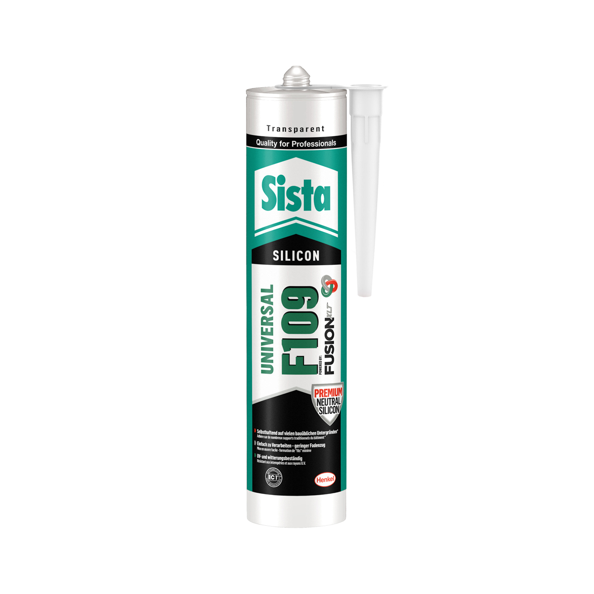 Henkel Sista Silikon Fusion XLT 300 ml F109 transparent SF9TR | Weicken ...