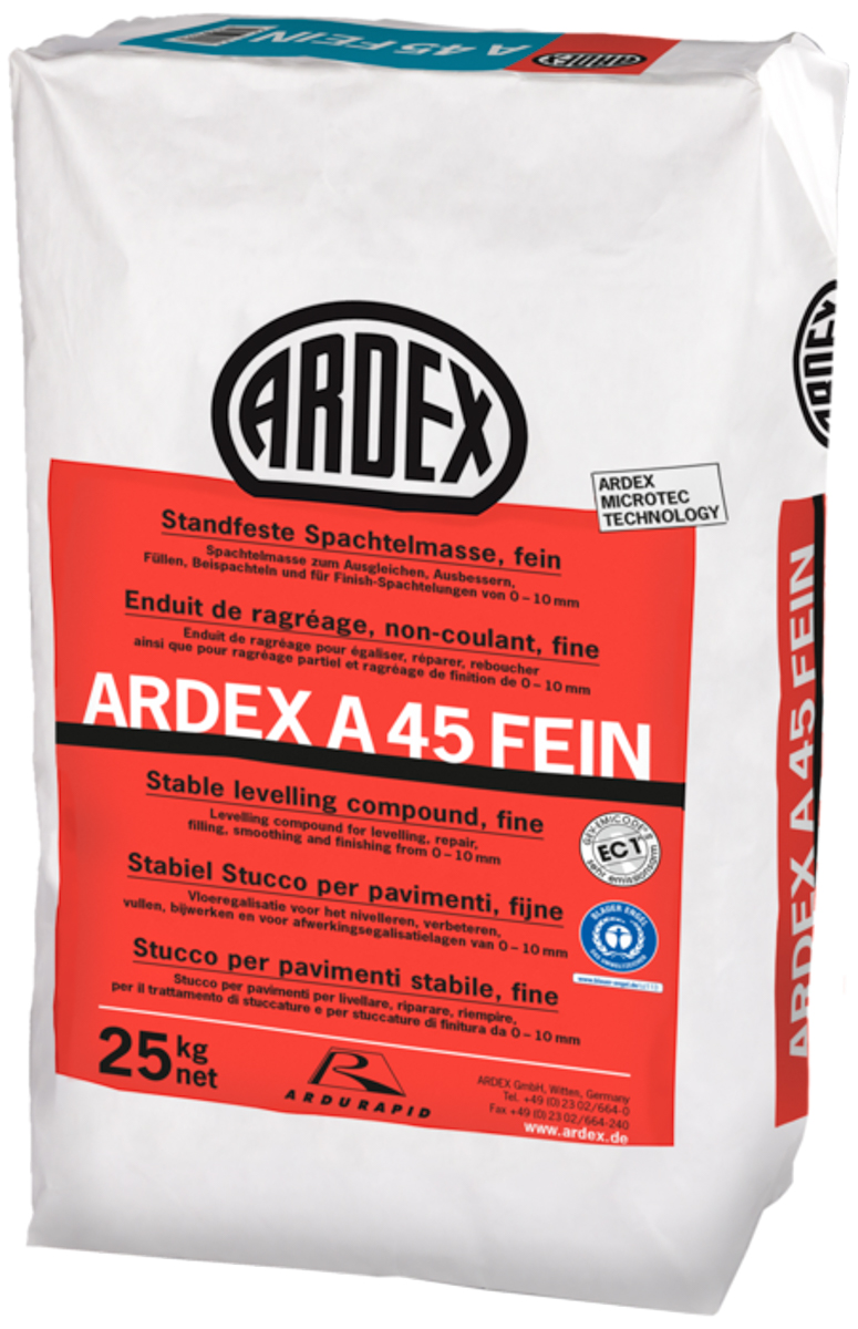 ARDEX A 45 FEIN 25,0kg 32602 Standfeste Füllmasse | CMS Gruppe