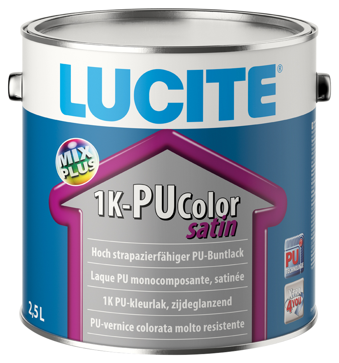 Lucite 1K-PU Color Satin 2,5 lt weiß | KnönerUllmann