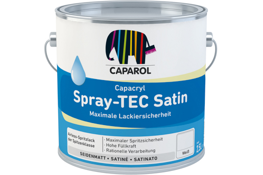 Caparol Capacryl Spray-TEC Satin 2,5 lt Weiß | Hamacher & Wexel
